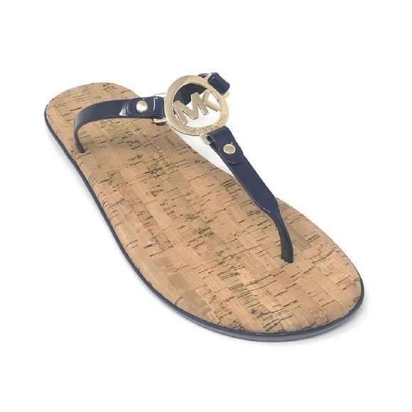 Michael Kors | Shoes | Mk Charm Jelly Pvc Cork Flip Flops | Poshmark